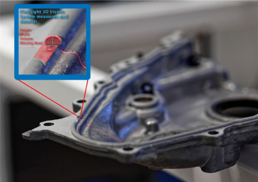 Vision Adhesive Beads Inspection - Inline Bead Inspection Engine Cover